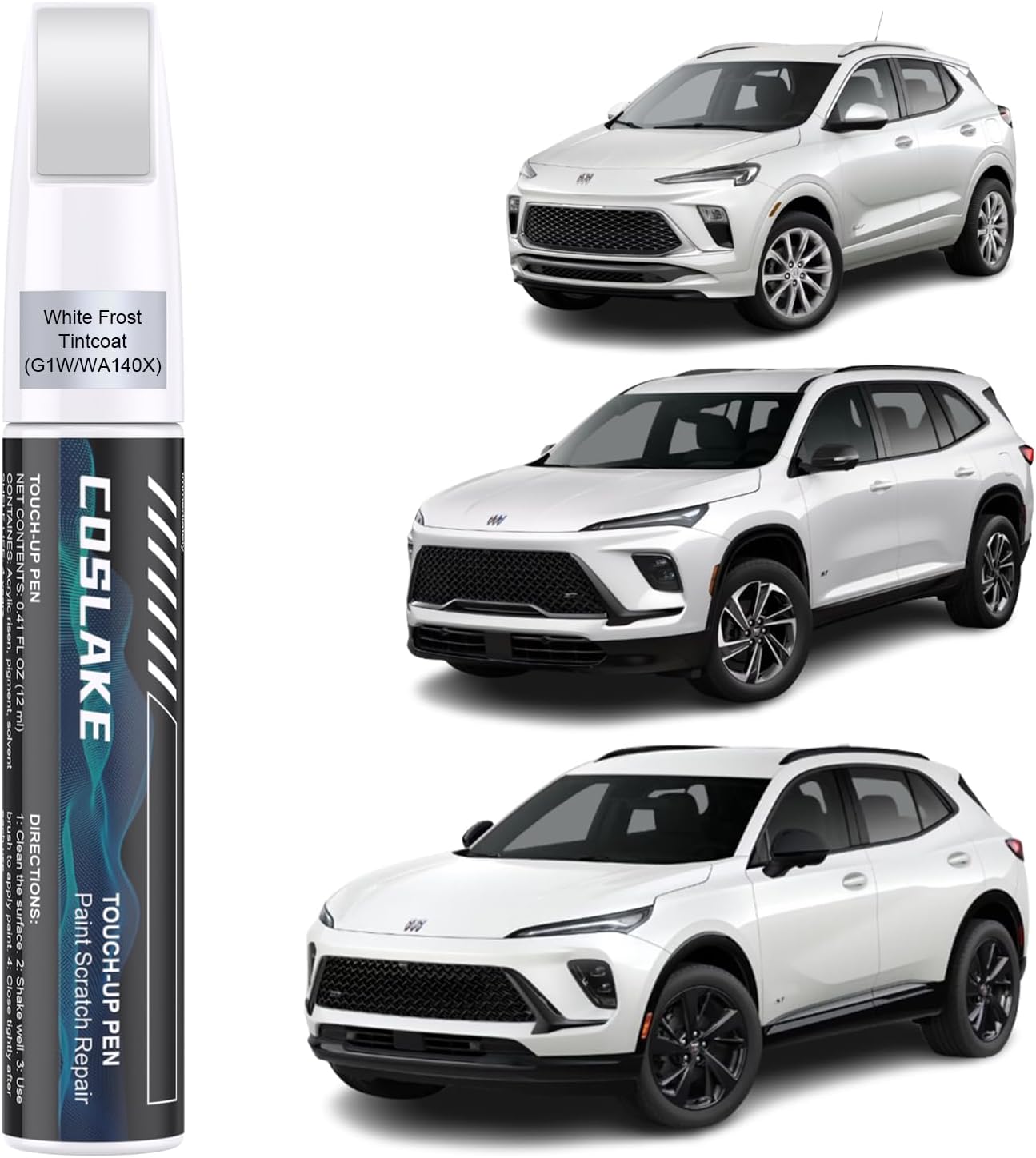 Amazon.com: COSLAKE Car Touch Up Paint(White Frost Tricoat(G1W/WA140X ...