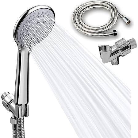 Detachable Handheld Shower Head with Hose - High pressure 5 Functions ...