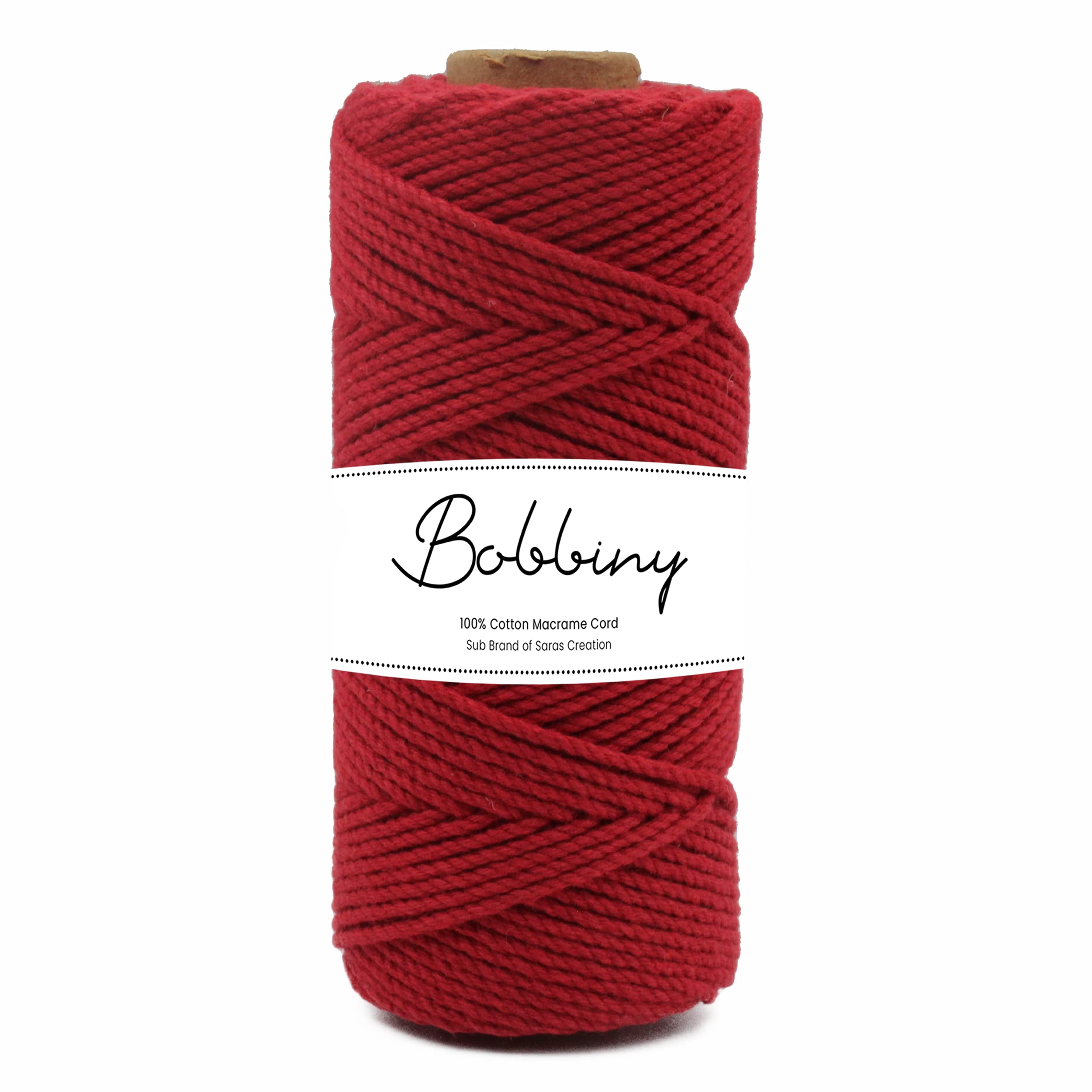 Bobbiny | 3 Ply Twisted Macrame Cotton Cord Dori (Roll Packaging ...