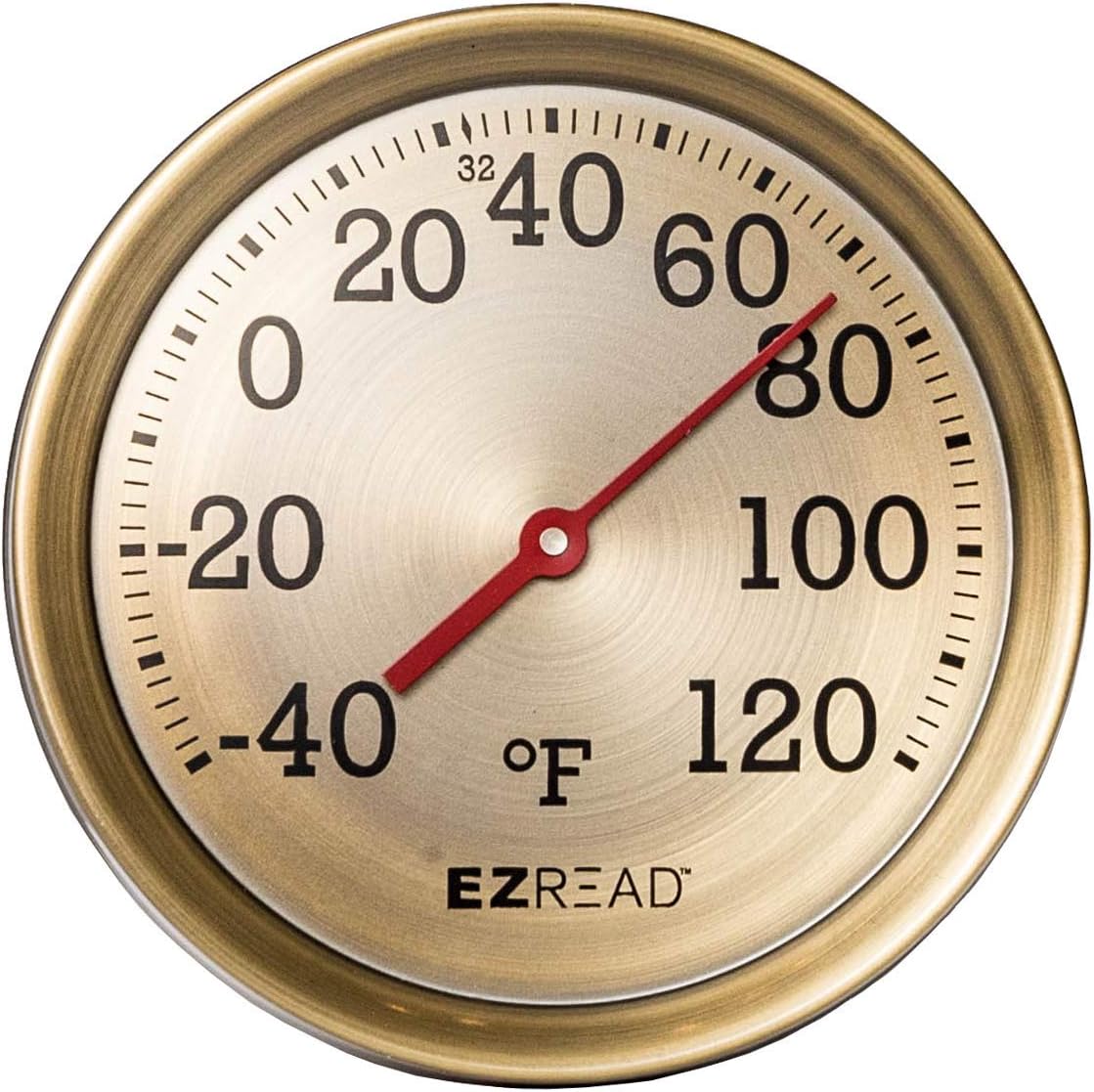Amazon.com : Headwind Consumer Products Brass Thermometer, 8" EZRead ...