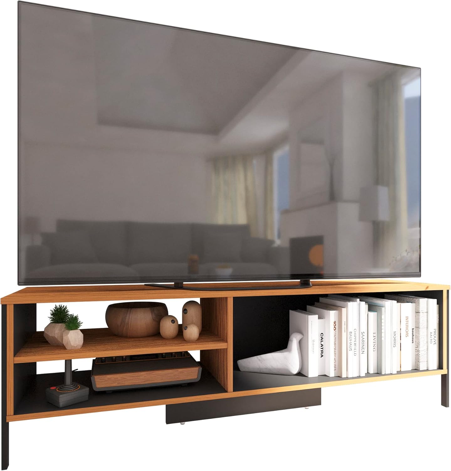 PLAYCON Mueble para TV 65 Pulgadas, Organizador Multiusos, Credenza ...