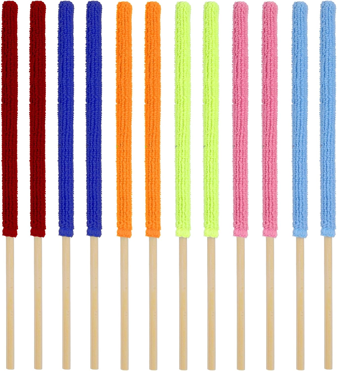 12Pcs Mini Duster Microfibre Towel Cloth Detail Duster Sticks Radiator ...