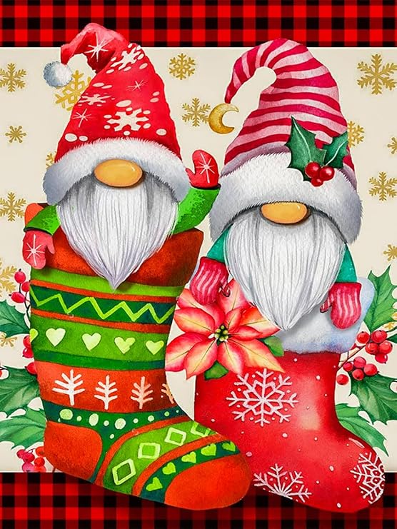 Amazon.com: WIGOR Christmas Gnome Diamond Painting Kits, Christmas ...