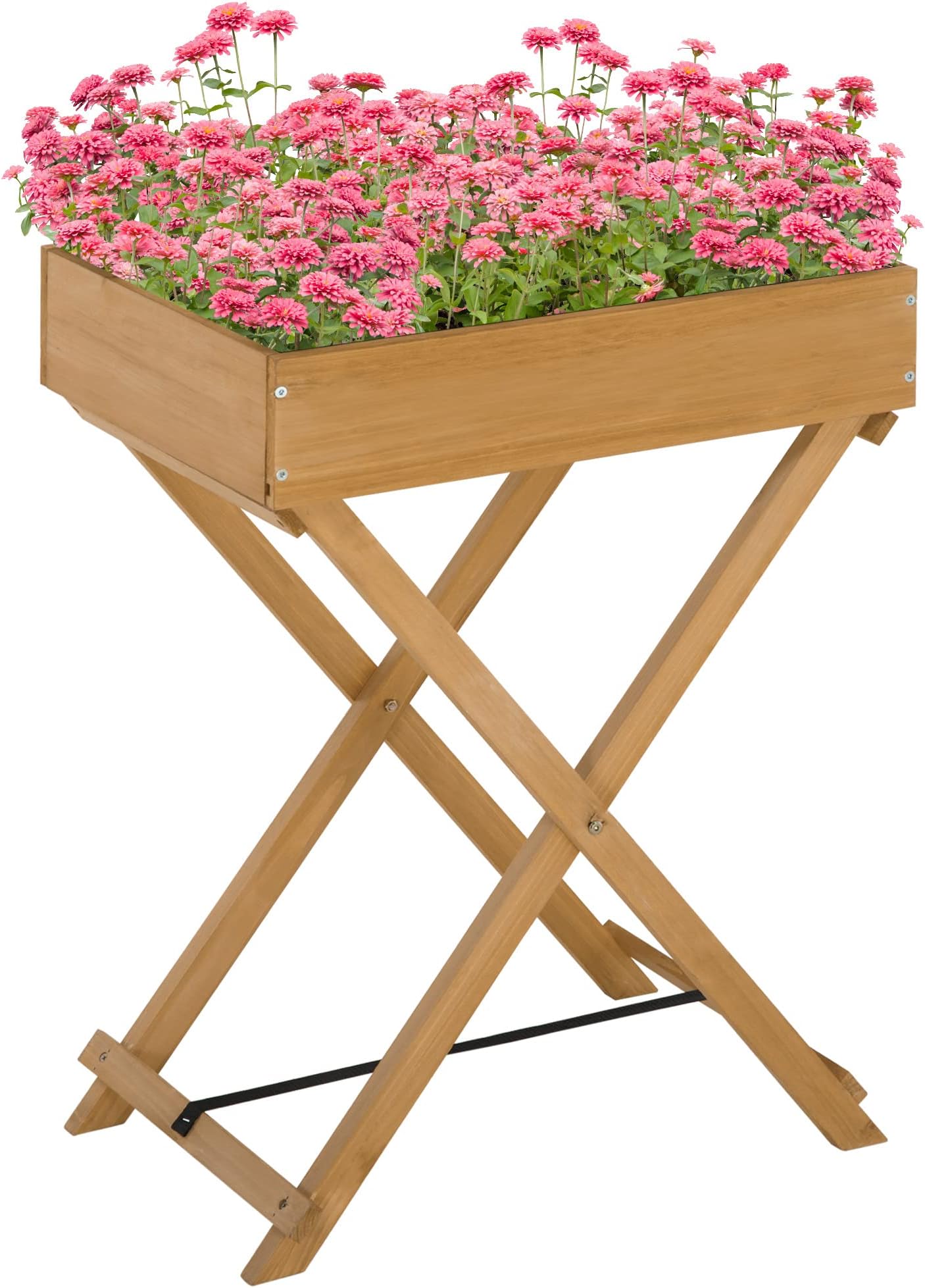 Amazon.com: Outsunny Raised Garden Bed with 9 Pocket, Wooden Elevated ...