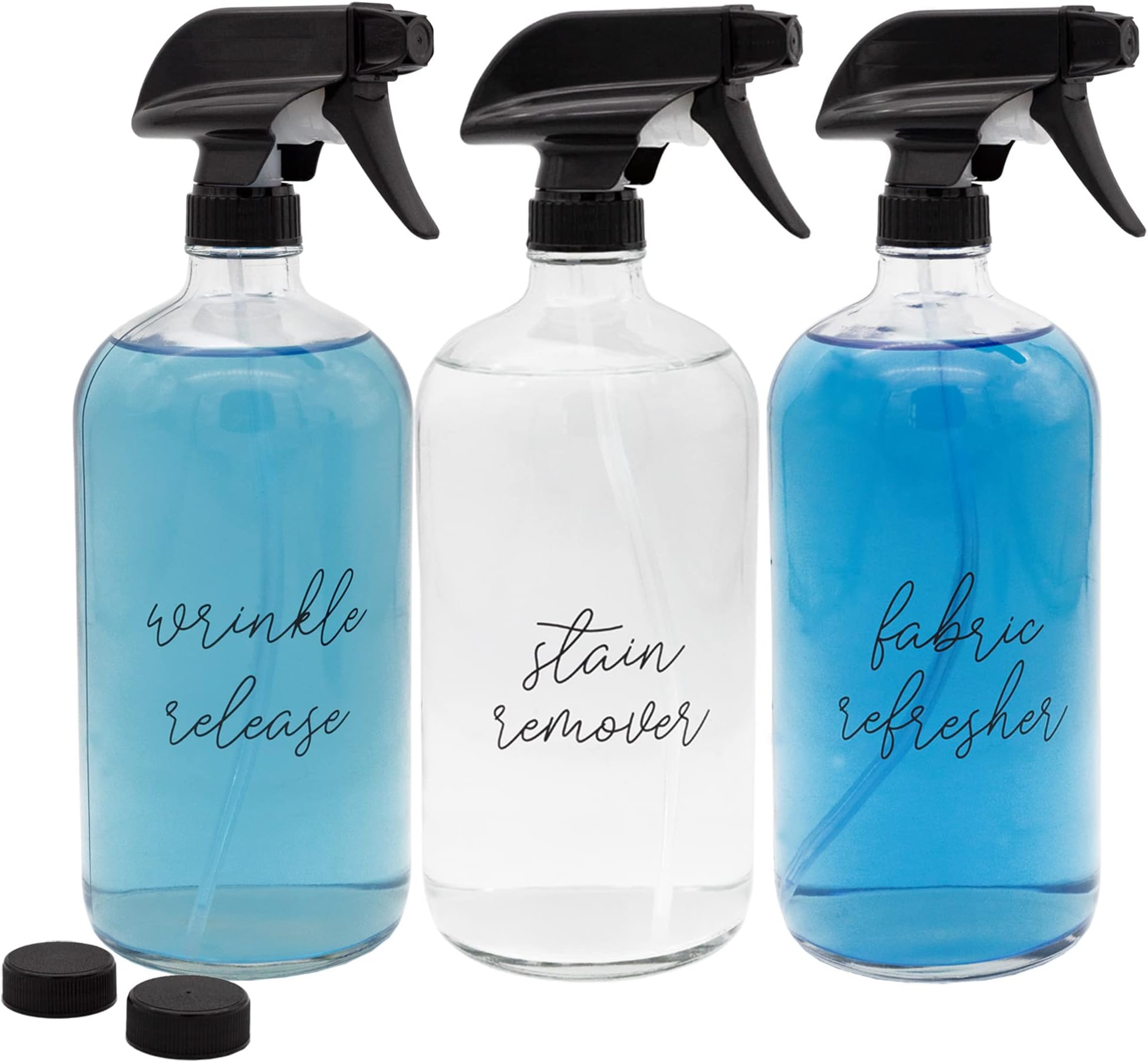 Amazon.com: Darware Laundry Glass Spray Bottles (Set of 3, 32oz ...
