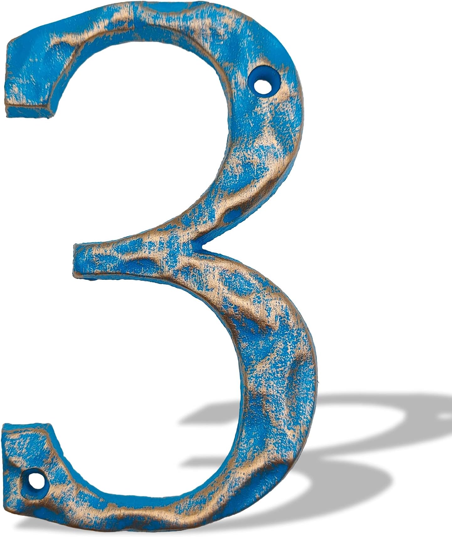 Amazon.com: HILAZA House Number 0 for Outside, 5.5 Inch Cast Iron Metal ...