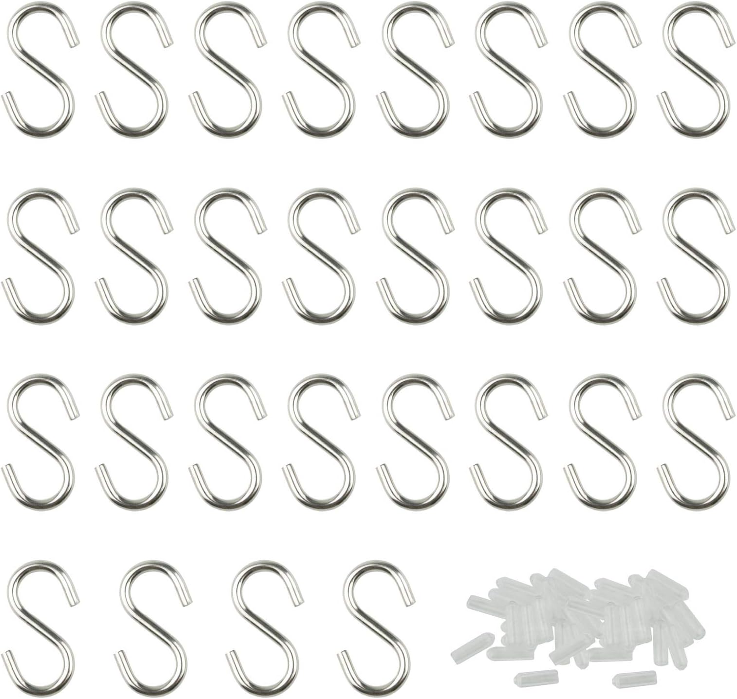 Amazon.com: Rocky Mountain Goods Steel Open S Hooks 1 1/2” Pack of 20 ...