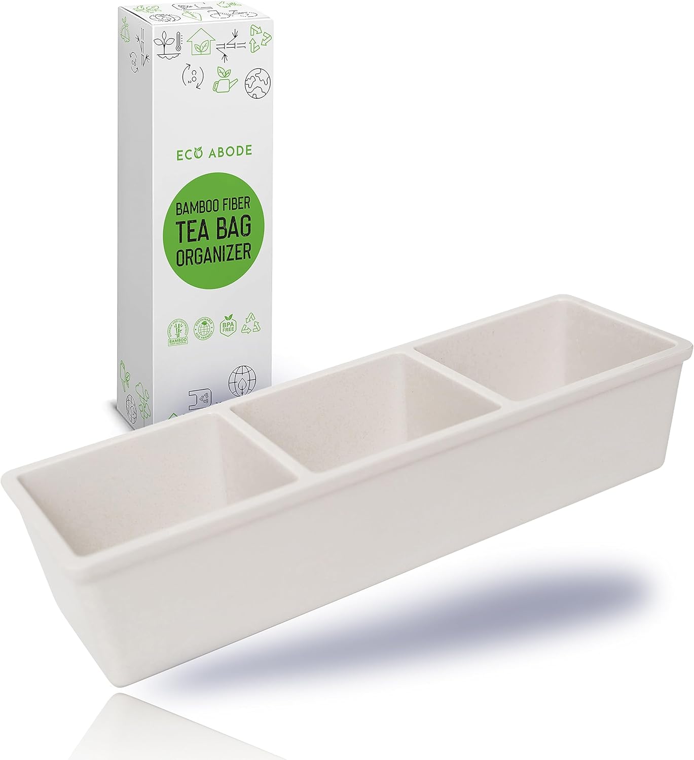 Amazon.com: Modern Tea Bag Organizer - Small Bamboo Eco-Friendly ...