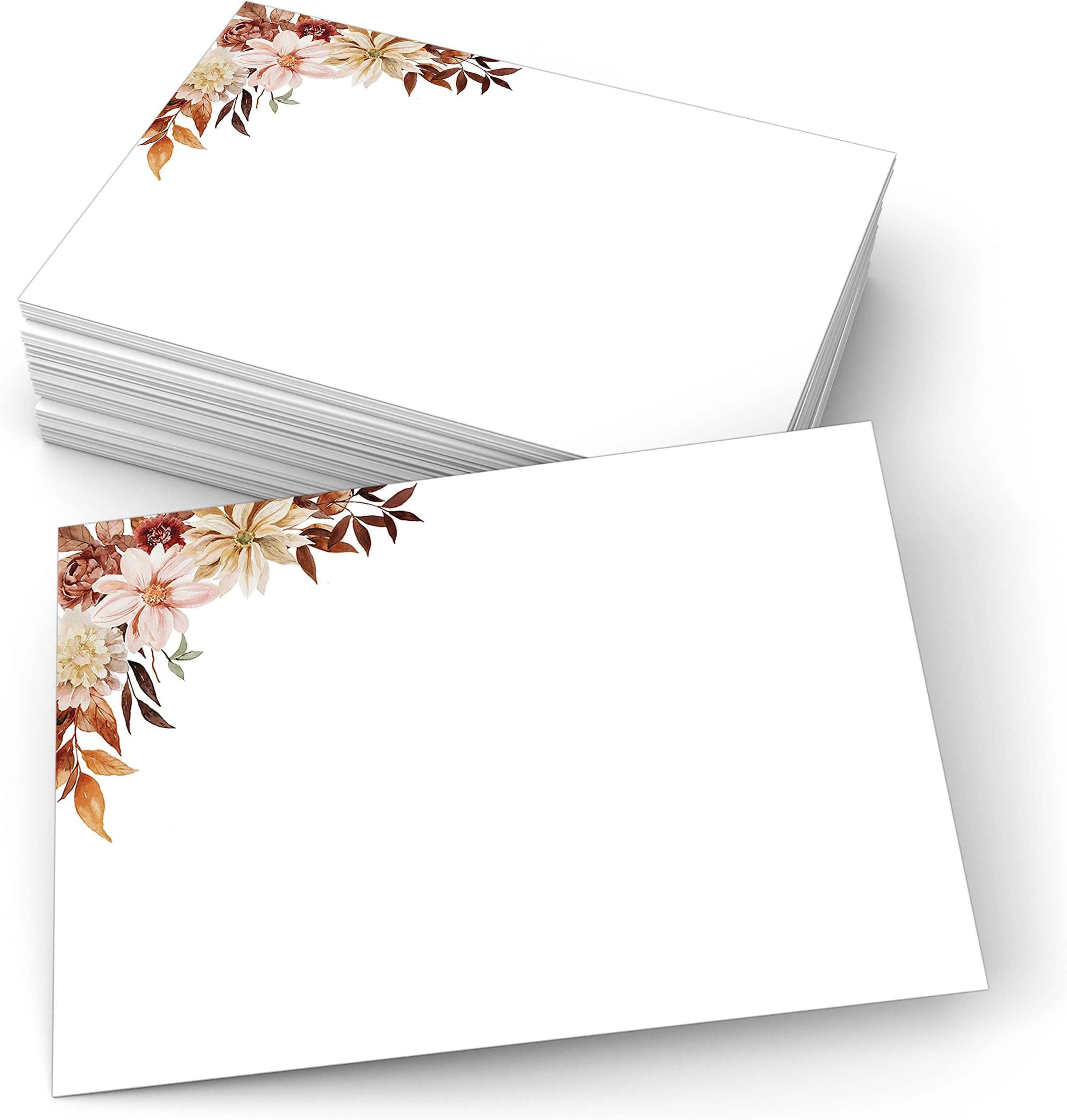 Amazon.com : 321Done Autumn Floral Cards 4x6 White (50 Pack), Made in ...