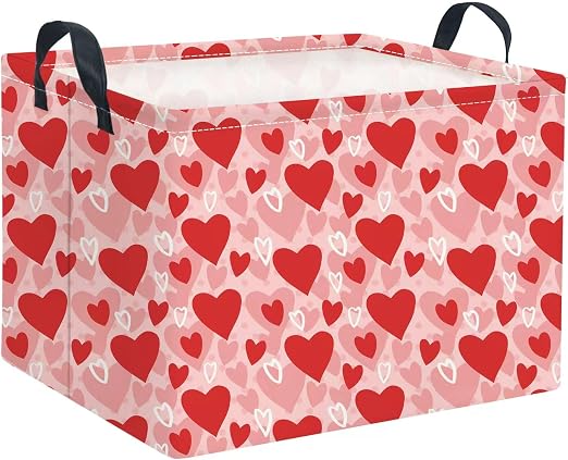 Amazon.com: LATOGHIVE Rectangular Valentines Basket Waterproof Storage ...