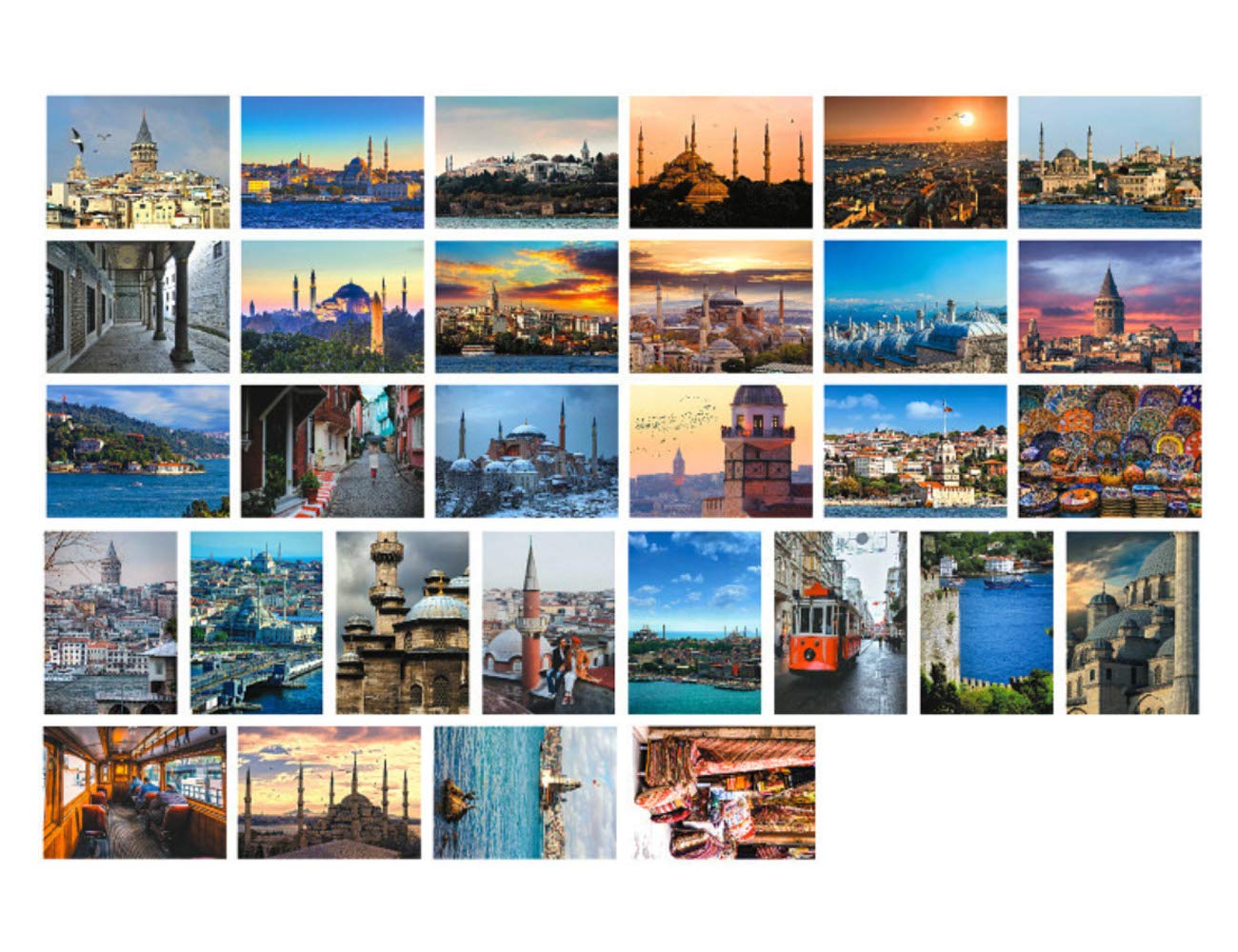 HOSTEESSCHOICE Travel postcards,Set of 30 Post cards variety pack ...