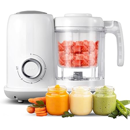 Amazon.com: AMZBABYCHEF Baby Food Maker, 4 in 1 Baby Food Processor and ...