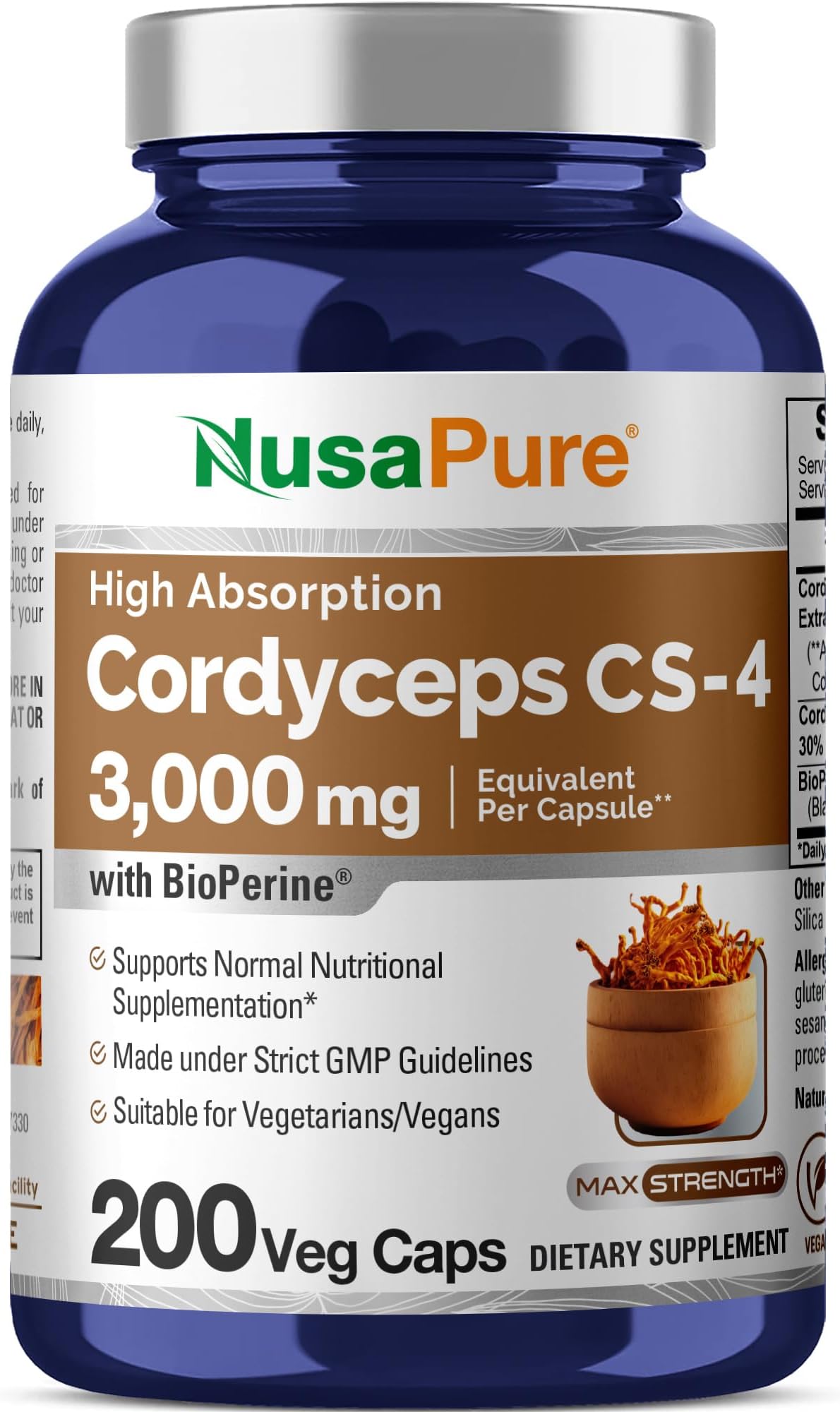 Amazon.com: Marvlix - with Cordyceps Sinensis Mushroom, Supports Heart ...