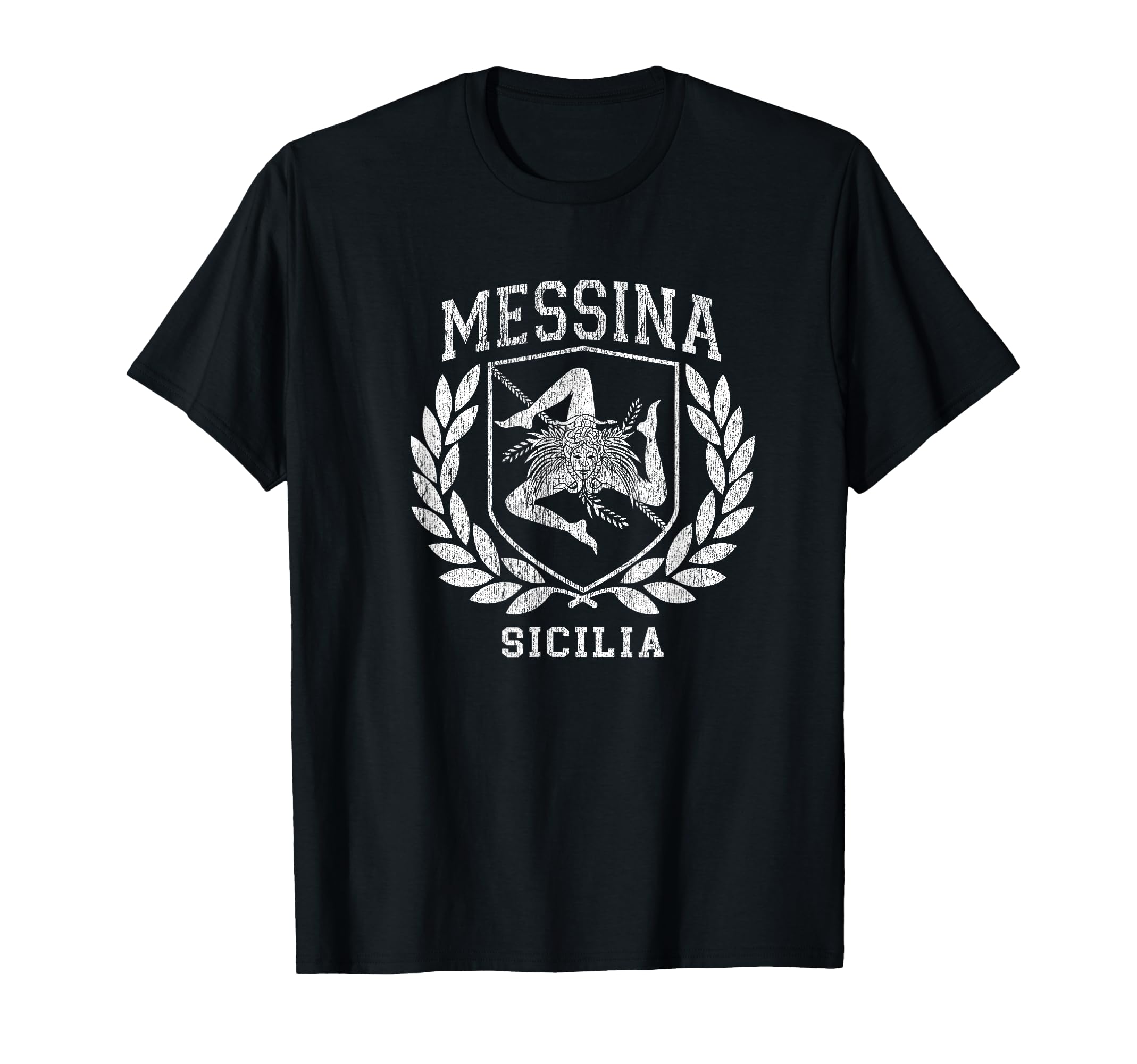 Amazon.com: Sicilia Flag and Shield design with Trinacria - Messina T ...