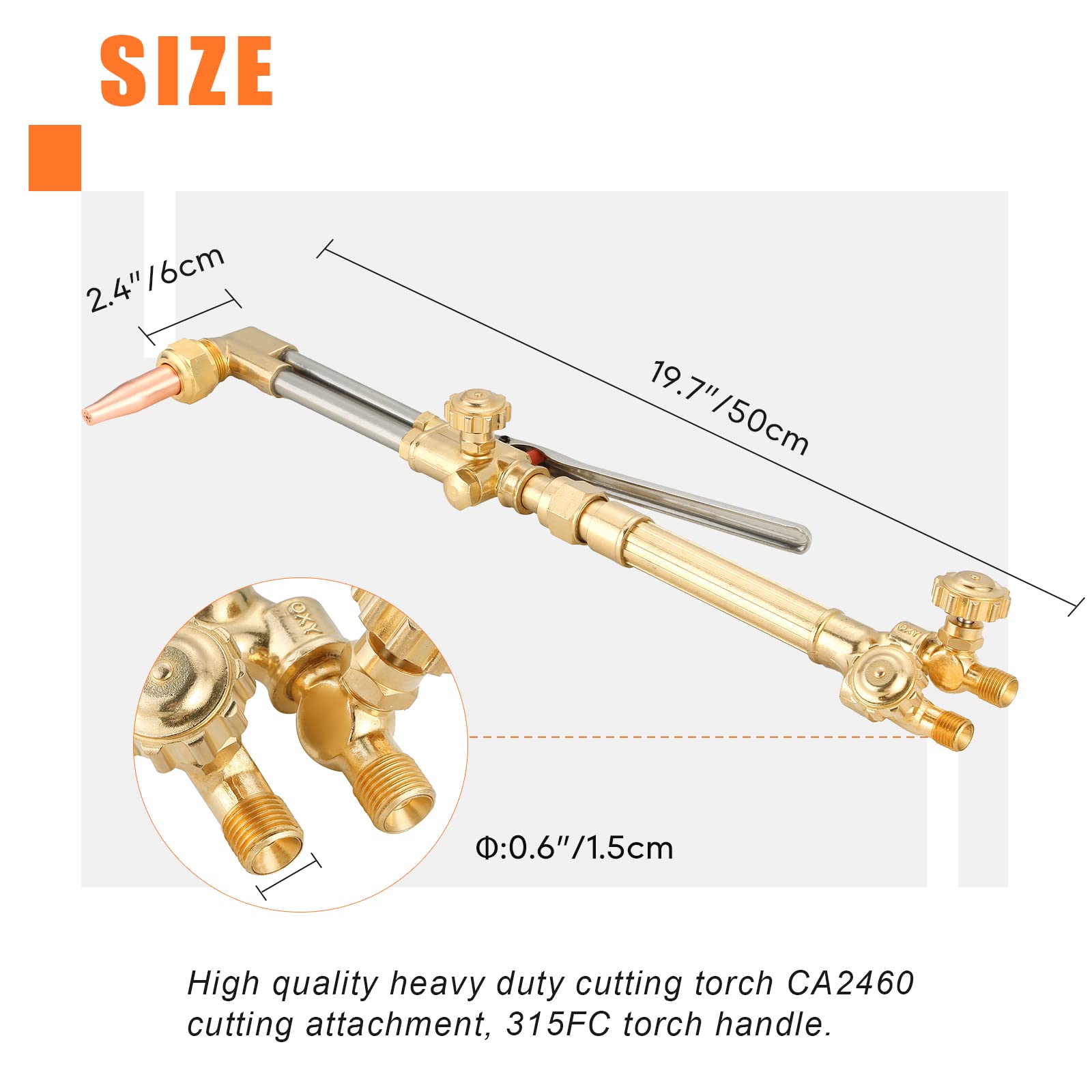 Snapklik.com : Victor Type Cutting Attachment Torch Handle Oxygen ...