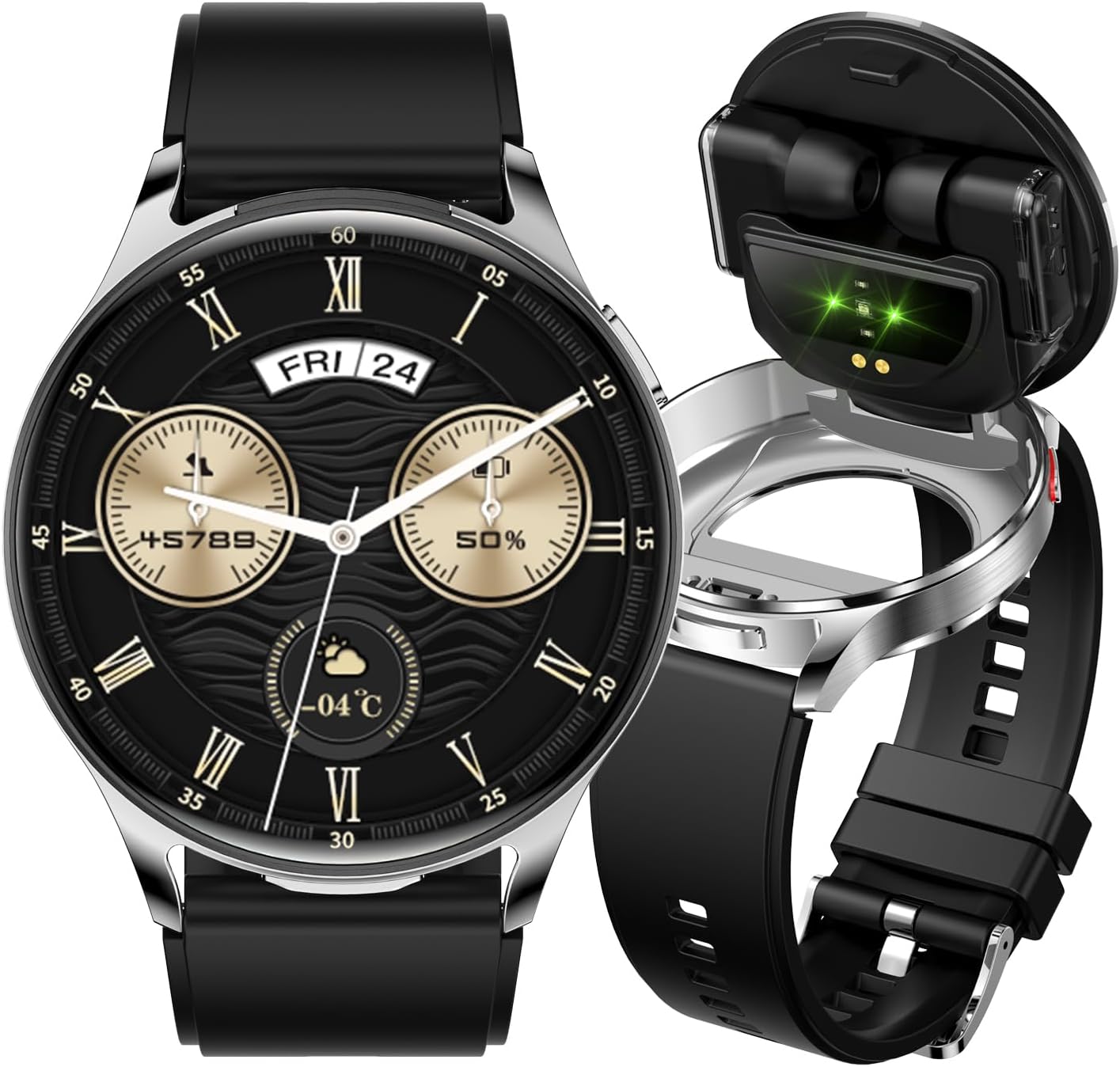 Amazon.com: Alliget Smart Watch with Earbuds, 2 in 1 Bluetooth ...