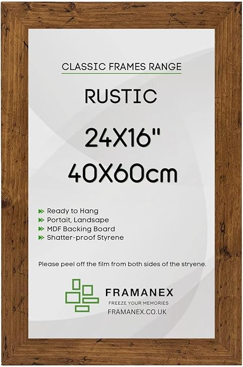 FRAMANEX Modern Rustic Colour 24X16 Picture Photo Poster Frames | 16X24 ...
