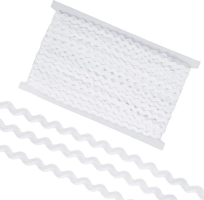 Amazon.com: 54.6 Yards Rick Rack Trim Wave Bending Fringe Trims 5 Mm ...