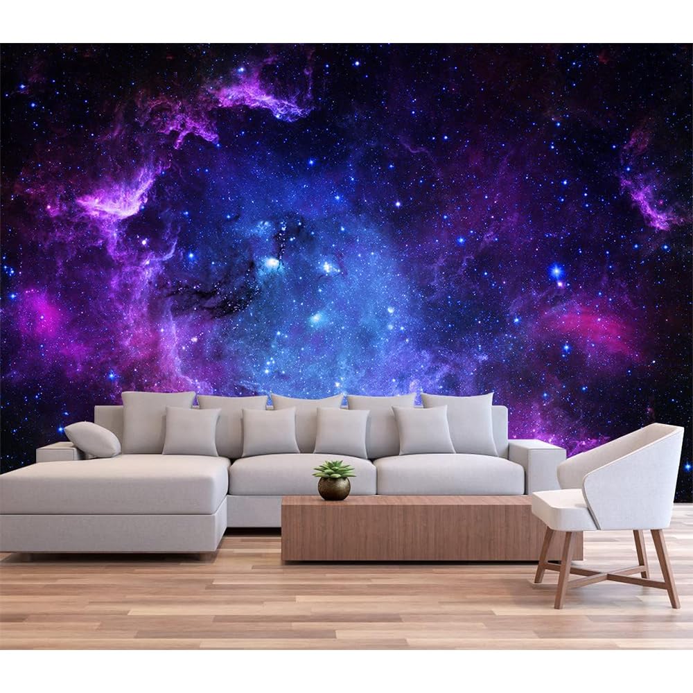 Amazon.com: KEARTNZI Custom Starry Sky Murals for Walls Large Galaxy ...