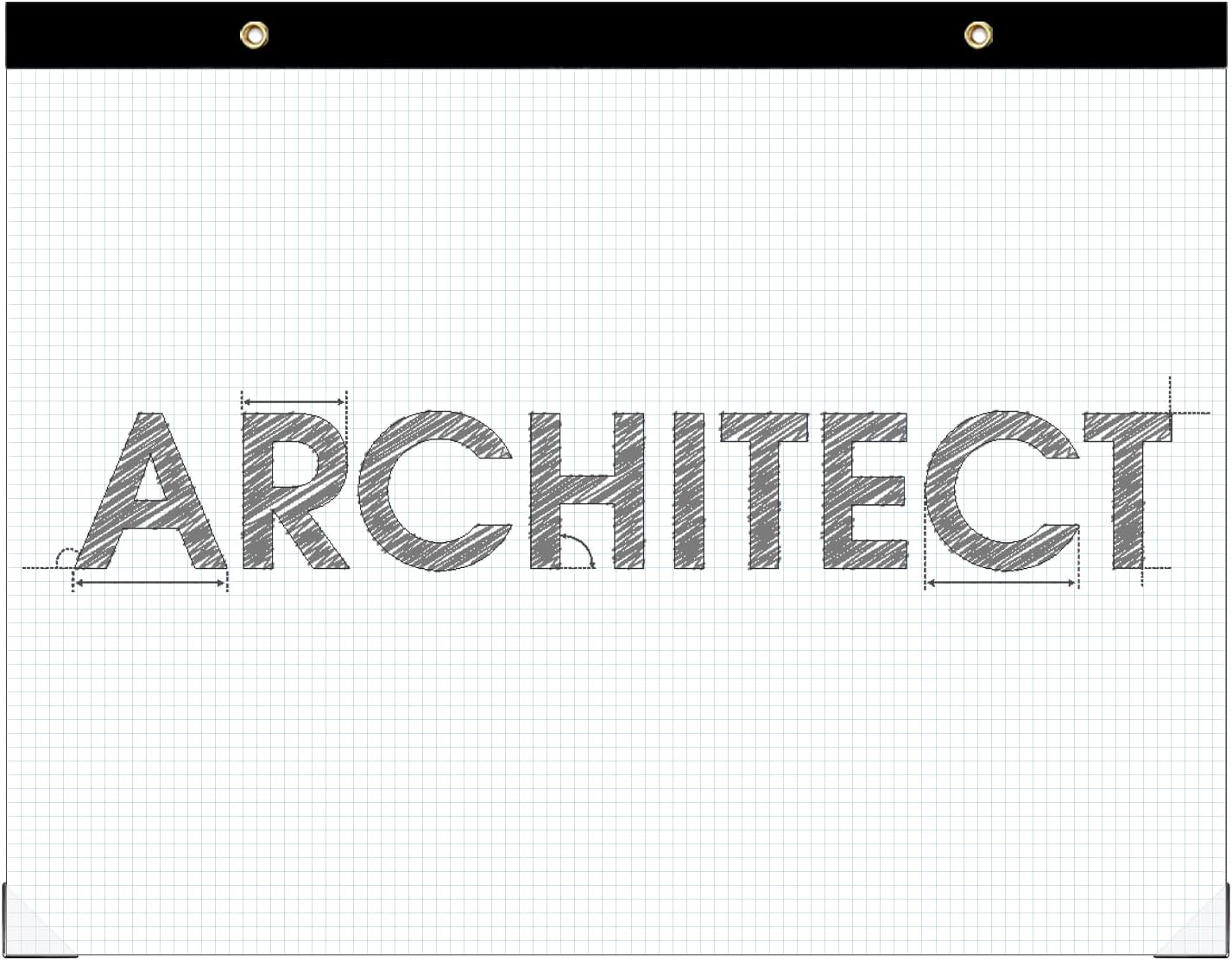 Amazon.com : Graph Paper Pad, 17" x 11", 50 Sheets, Blue Line Border ...