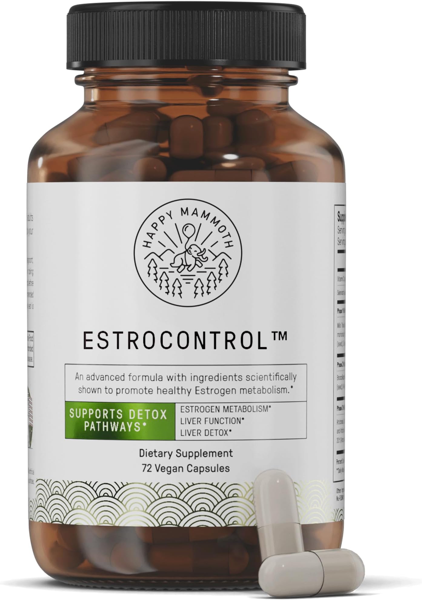 Amazon.com: Happy Mammoth EstroControl Natural Estrogen Balance Support ...