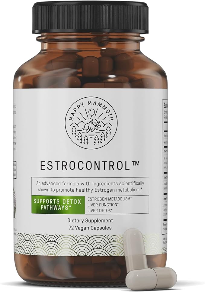 Amazon.com: Happy Mammoth EstroControl Natural Estrogen Balance Support ...