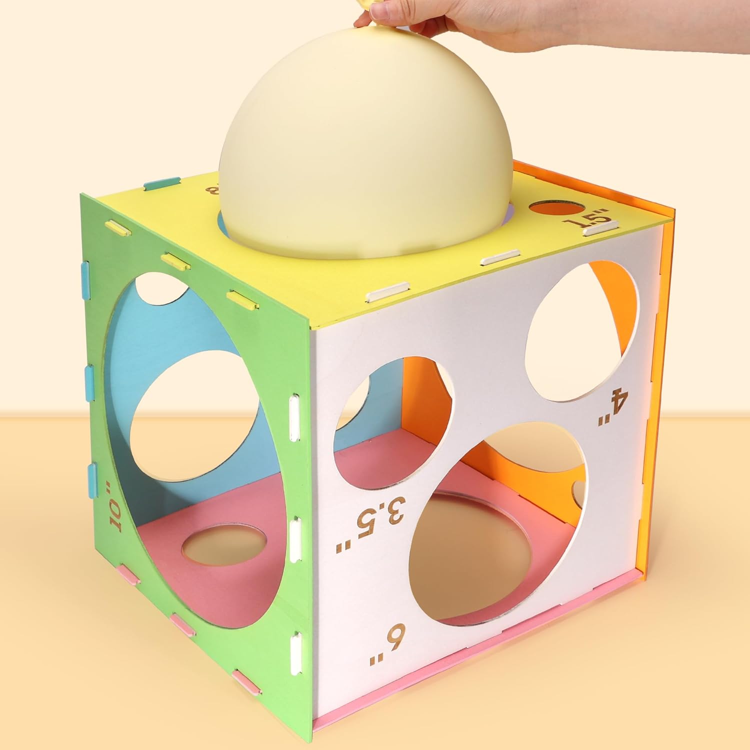 Amazon.com: Auihiay 14 Holes Colored Balloon Measurement Box ...
