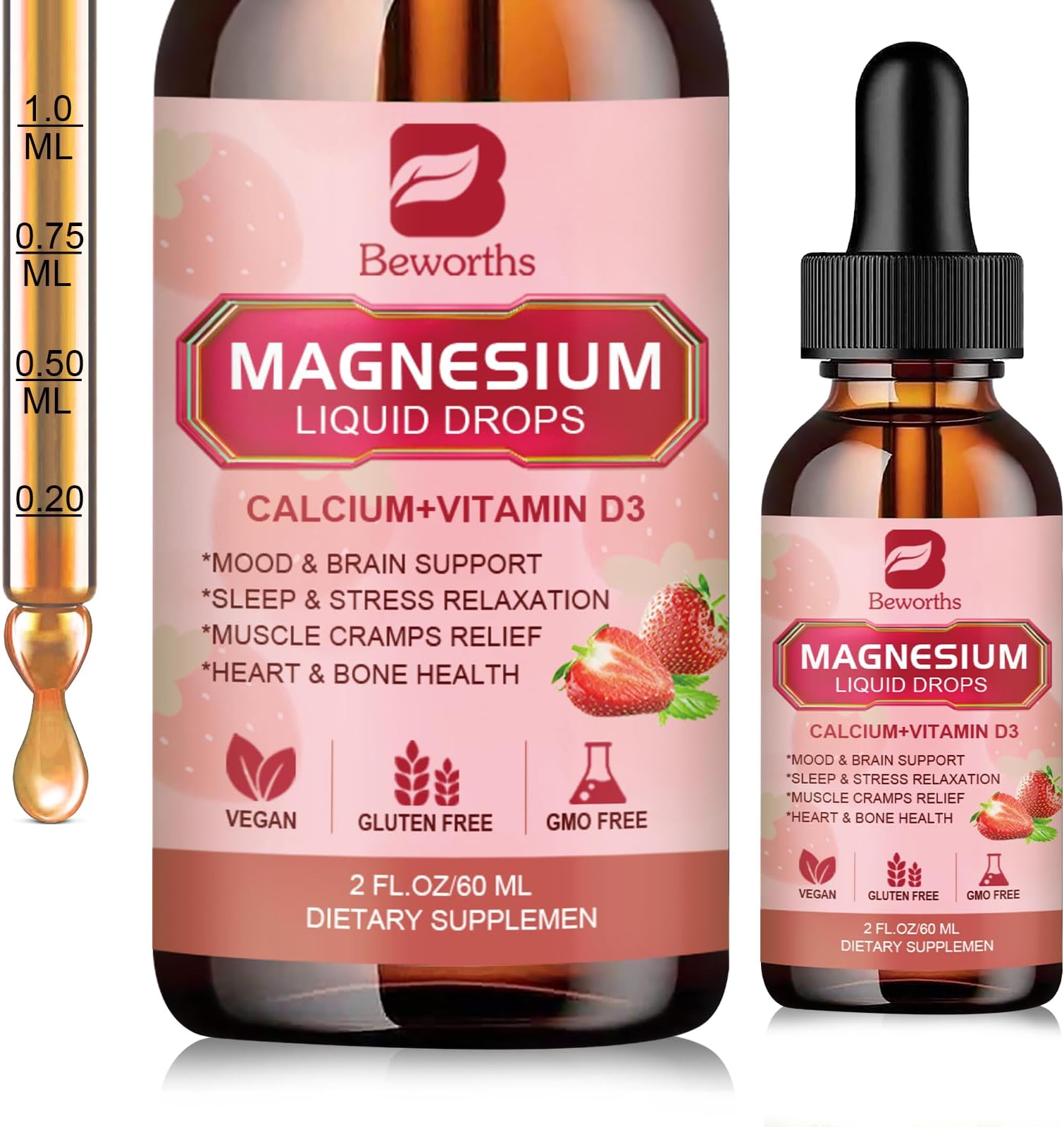 Amazon.com: B BEWORTHS Magnesium Liquid Drop, Magnesium Glycinate ...