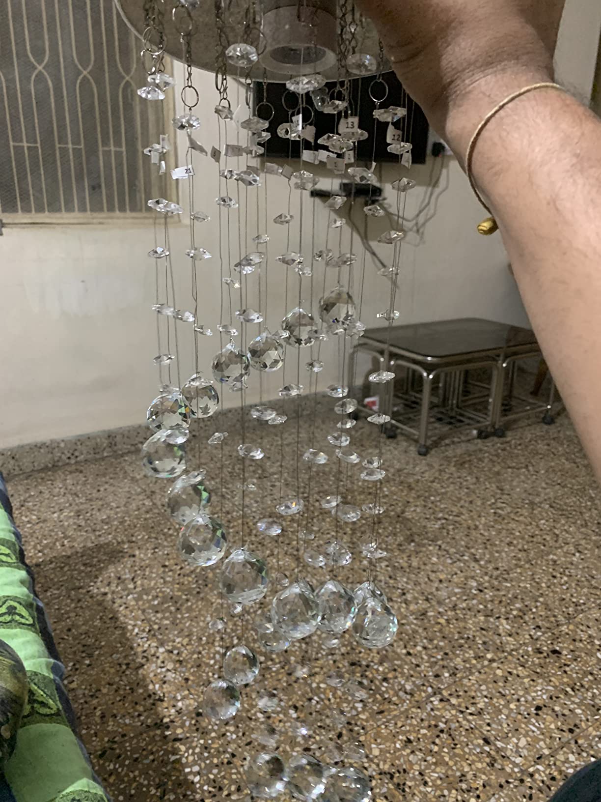 Buy GANE-SHART 2 Feet Height Crystal Chandelier for Living Room ...