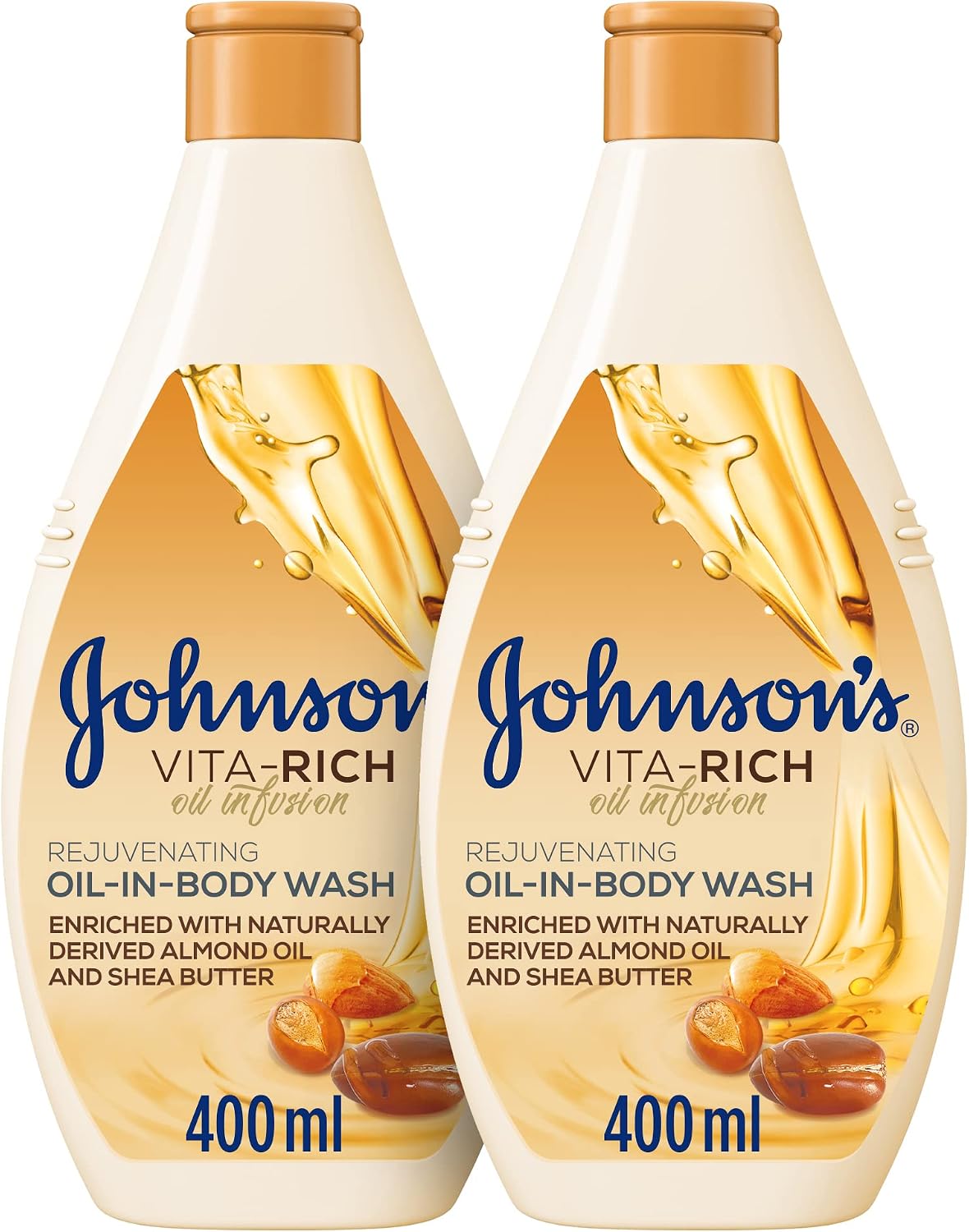 Johnson's, Body Wash, Vita-Rich, Oil-In-Body Wash, Rejuvenating, 400ml ...
