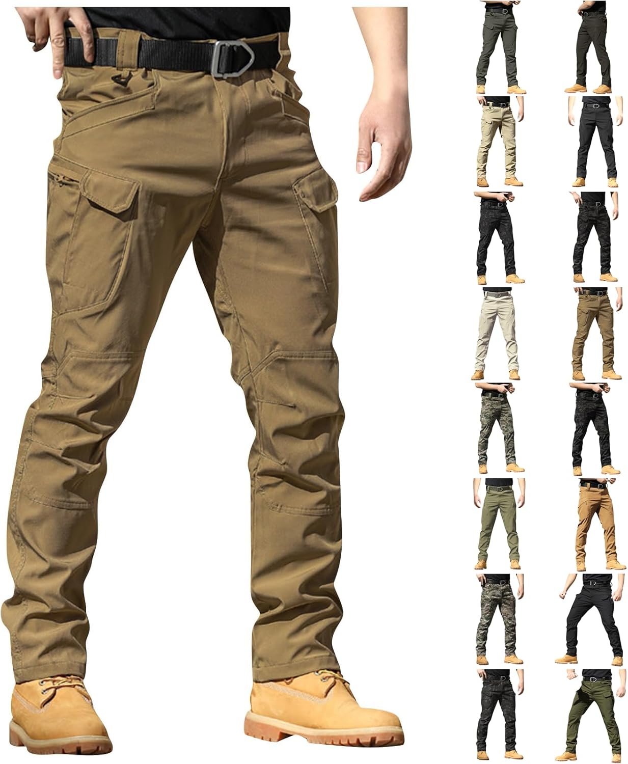 Amazon.com: Tactical Cargo Pants for Men Baggy Water Proof Lightweight ...