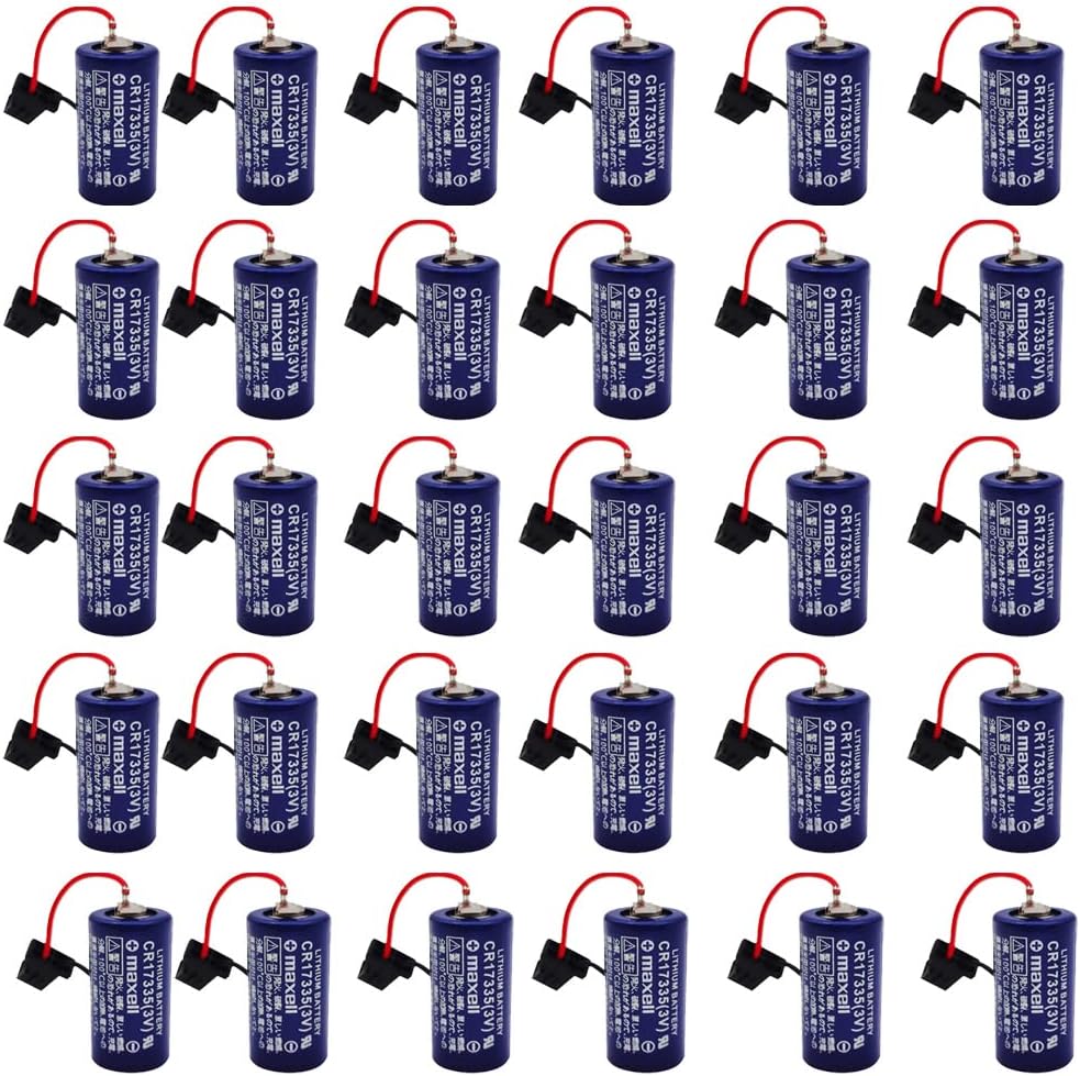 (30-Pack) CR17335 1750mAh 3V Non-Rechargeable Lithium Battery PLC ...
