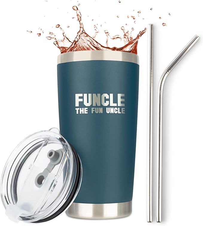 Amazon.com | JENVIO Uncle Gifts | Funcle Tumbler | Stainless Steel ...