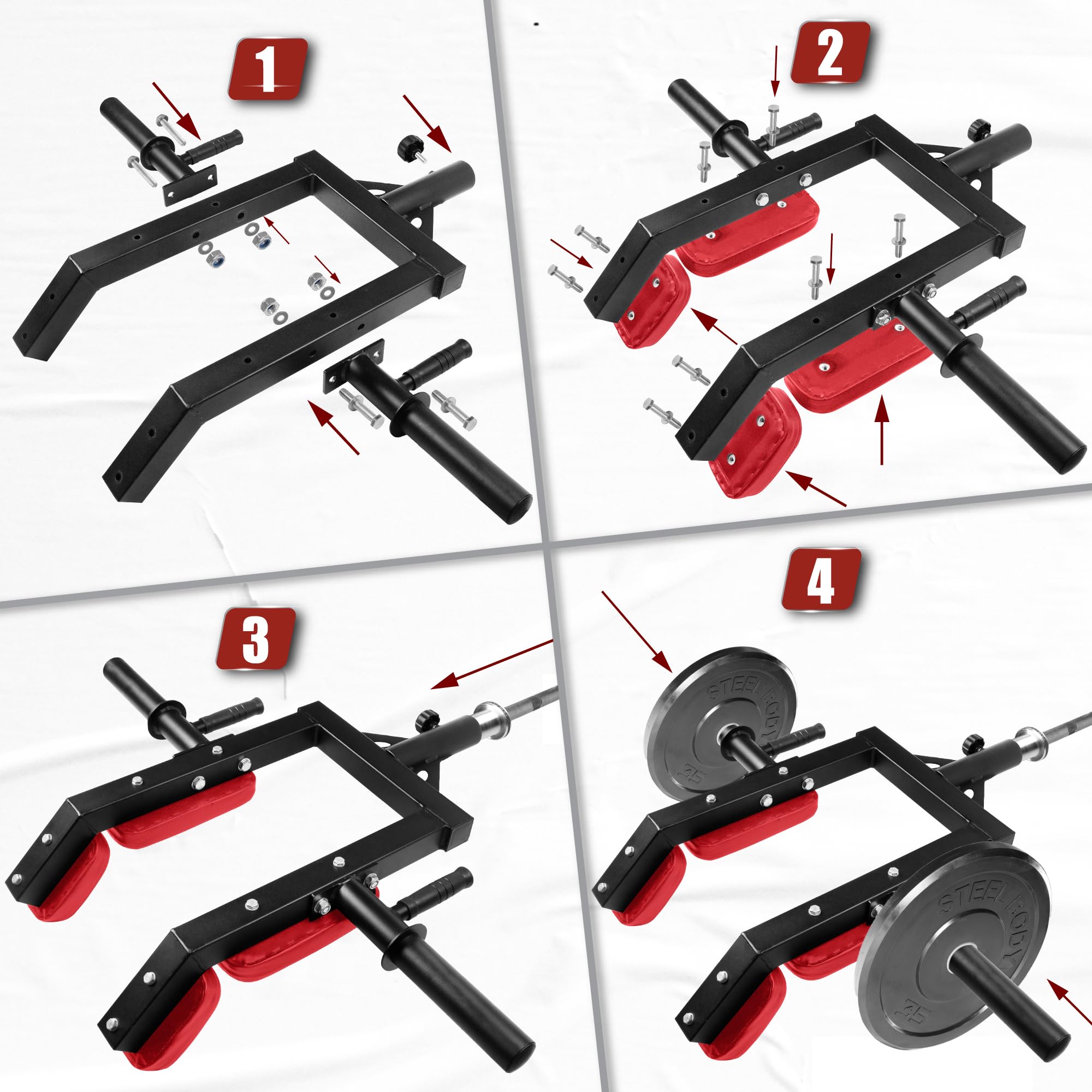 Hack Squat Attachment APJJ 2\" Olympic Barbell Viking Shoulder Press ...