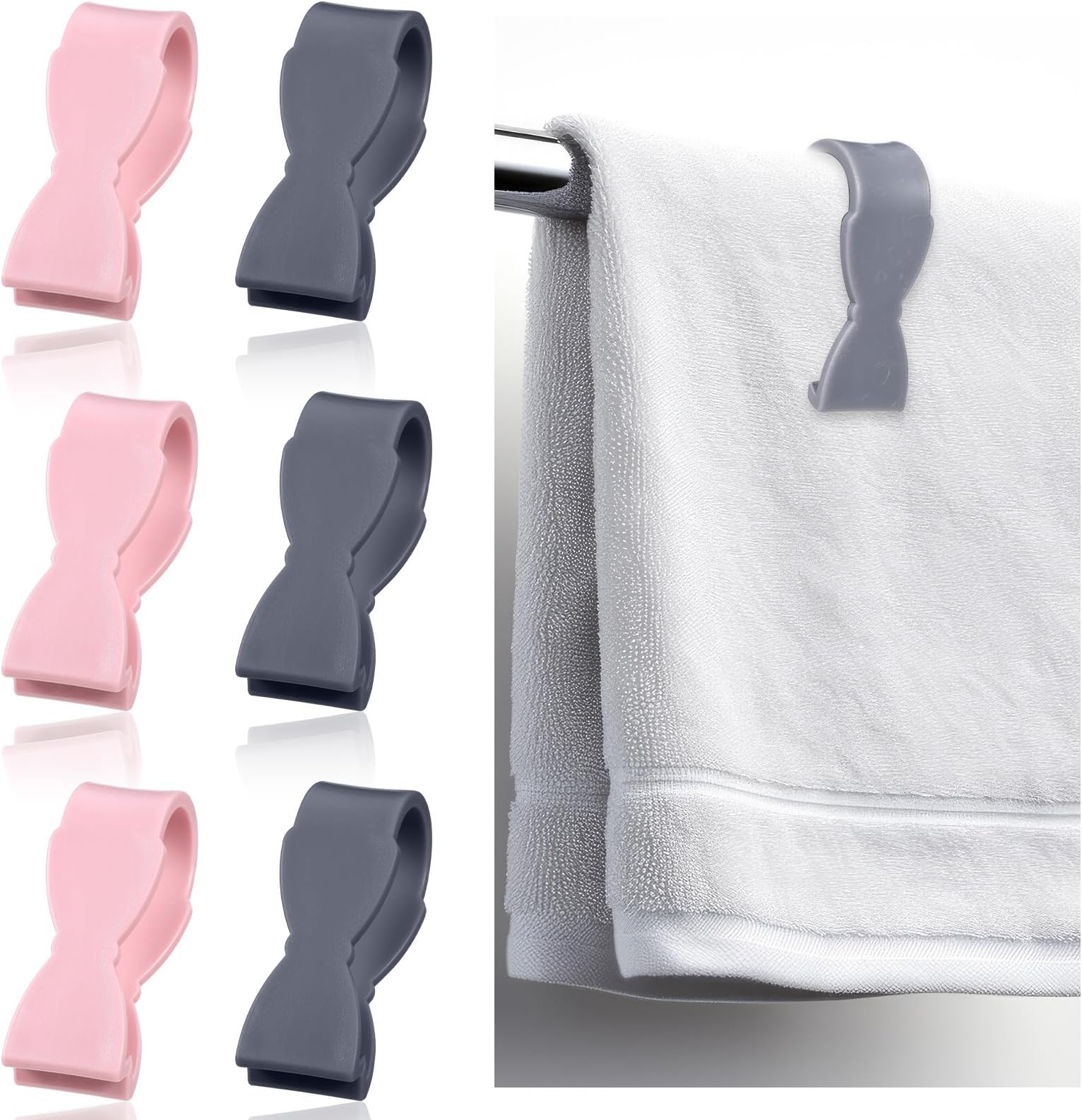 Amazon.com: KALIONE 8 Pcs Towel Clips for Kitchen Hand Towel Clips ...