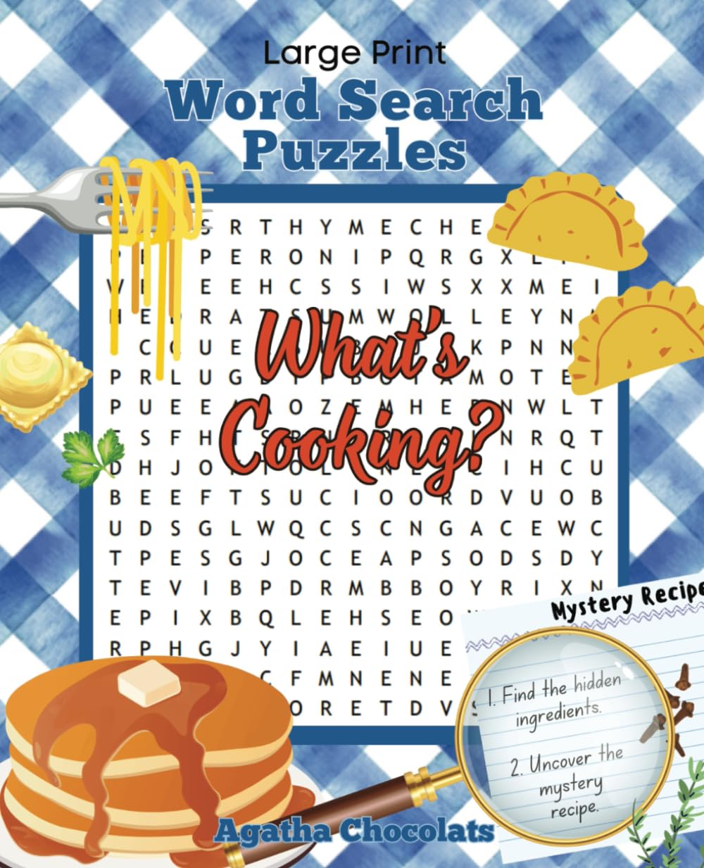 What's Cooking Word Search Puzzles for Adults: Large Print Book for ...