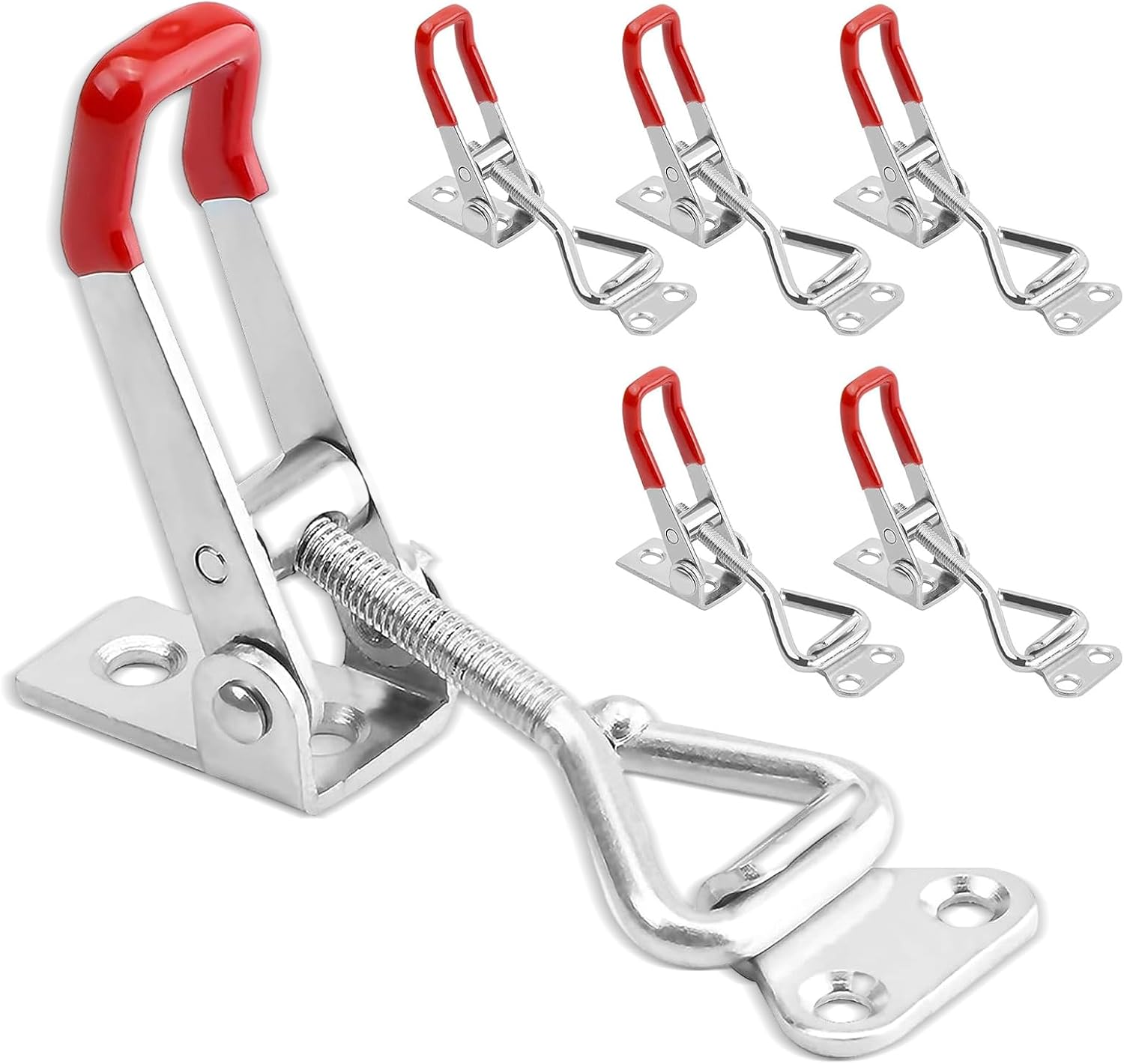 4001 6 Pack Adjustable Toggle Clamp, Heavy Duty Toggle Hasp Clamp ...
