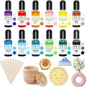 Paint for Casting Powder, 12 Colours Colour Pigments for Casting Powder ...