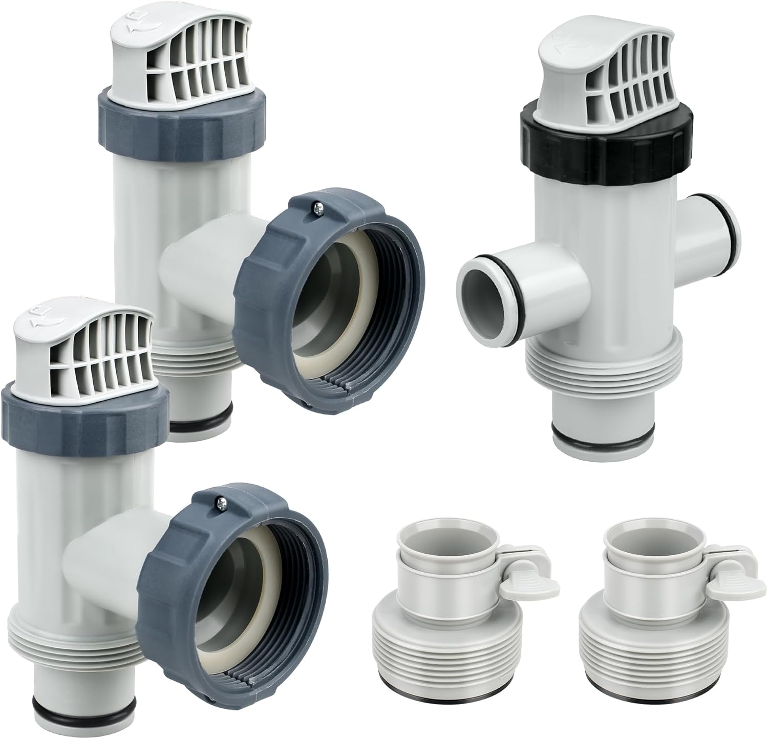 Amazon.com: Dual Split Hose Plunger Valve & Hose Adapters B & Plunger ...
