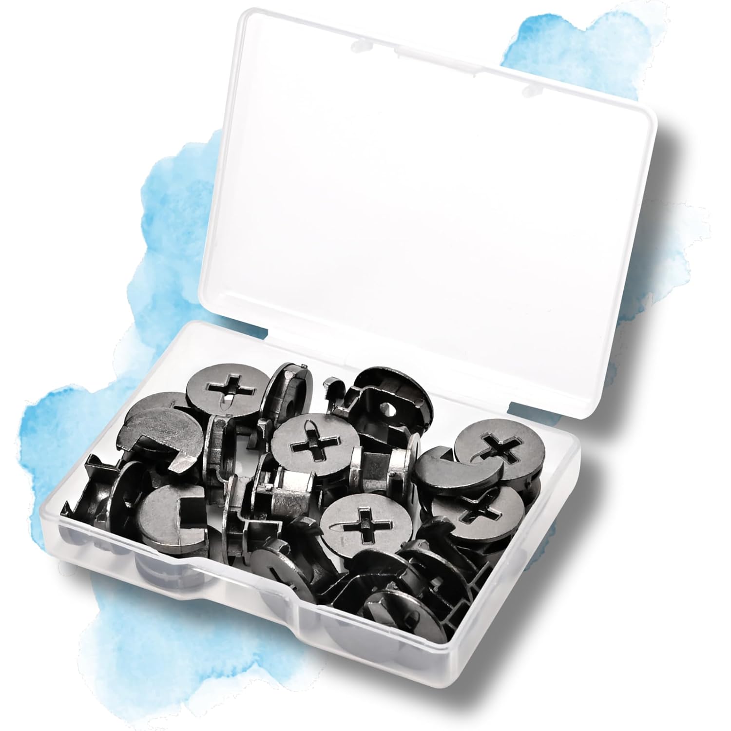 Cam Locks for Furniture Eccentric Wheels 20Pcs 15x9mm, Black Furniture ...