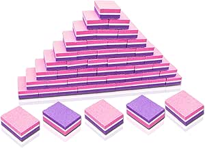 Lot de 50 Mini Bloc Polissoir Ongles, 100/180 Buffer Ongles en ...