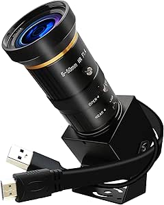 ELP 4K USB3.0 HDMI USB Camera Manual Zoom 5-50 mm 10X Webcam 4K 60fps ...