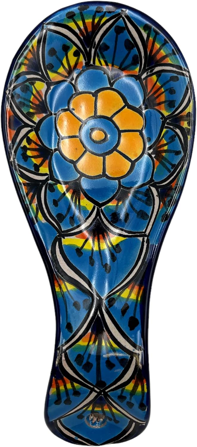 Amazon.com: Talavera Spoon Rest Ceramic Mexican Pottery Folk Art ...