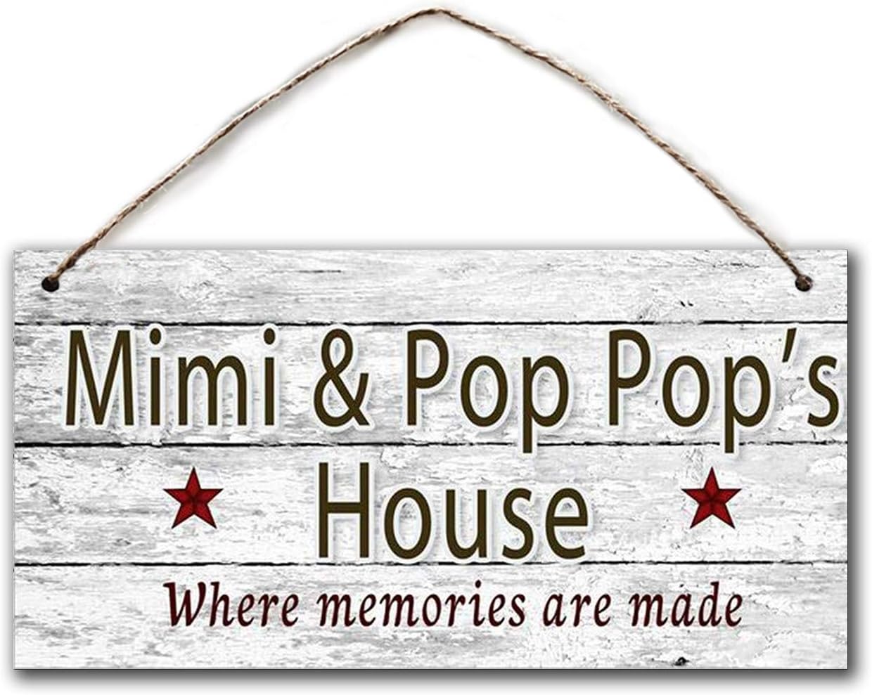 Amazon.com: New Sign Mimi and Papa's House Sign, Where Memories Are ...