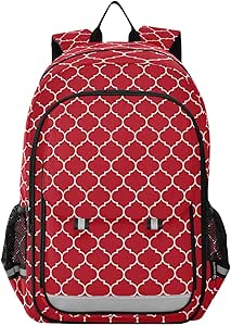 Amazon.com | KOPIRIT Red White Kids Backpack Multi Compartment Primary ...