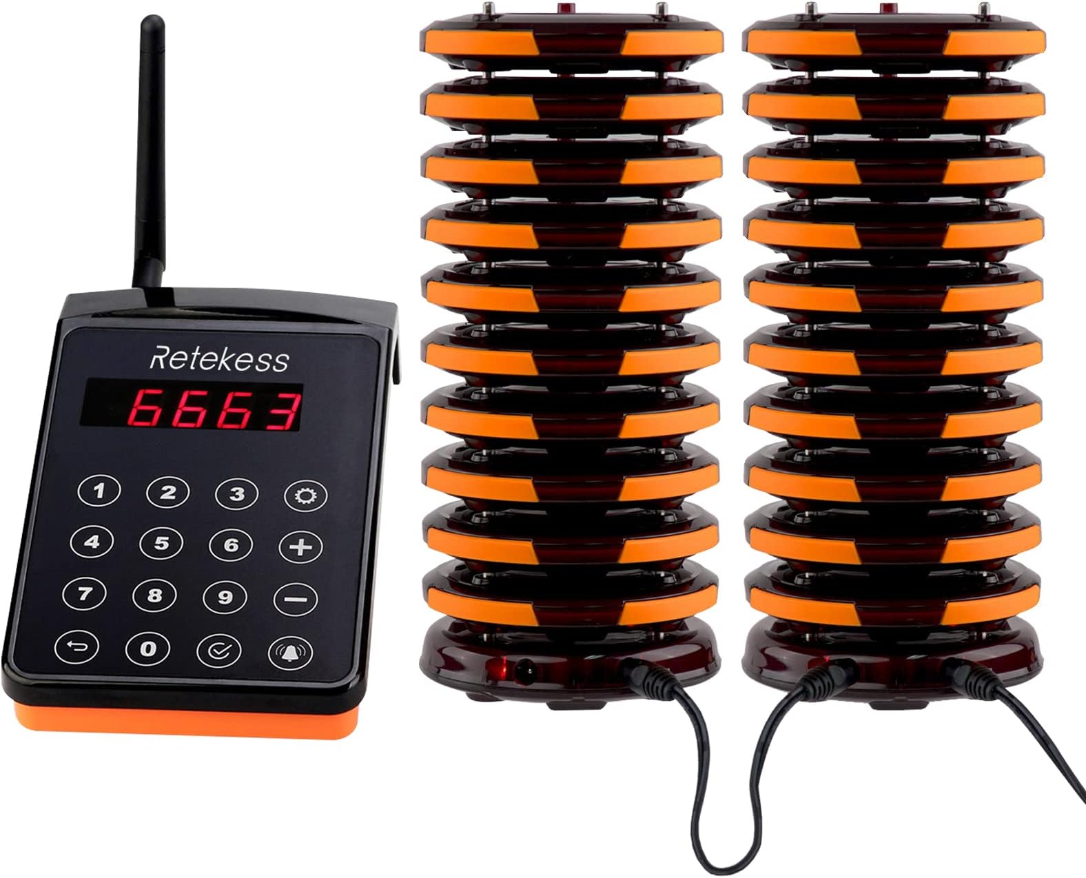 Amazon.com: Retekess TD156 Restaurant Buzzer System, Long Range ...