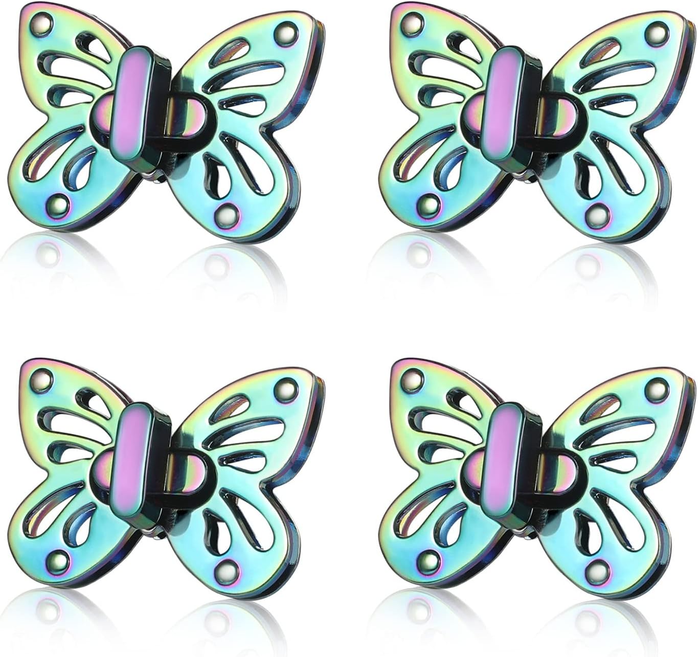 Amazon.com: TXIN 4 Pieces Purse Turn Lock Clutches, Butterfly Shape ...