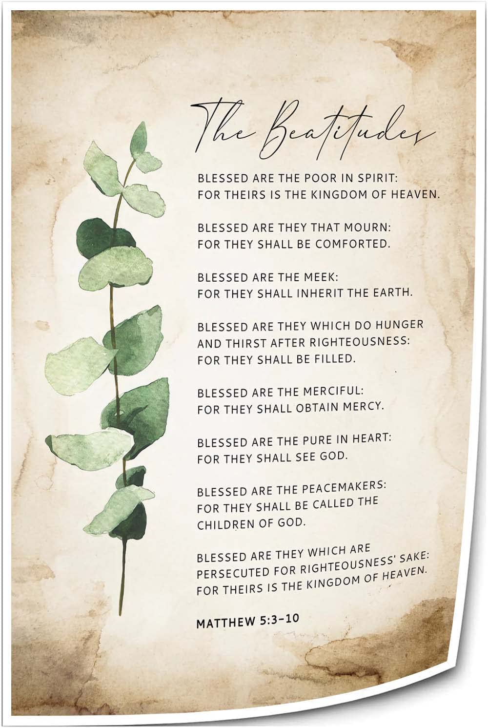 The Beatitudes Poster Children's Mural At Church About The Beatitudes