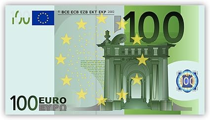 LYSCO XL Poster 84 x 46 cm 100 Euro Geld Banknoten Geldschein Ungerahmt ...