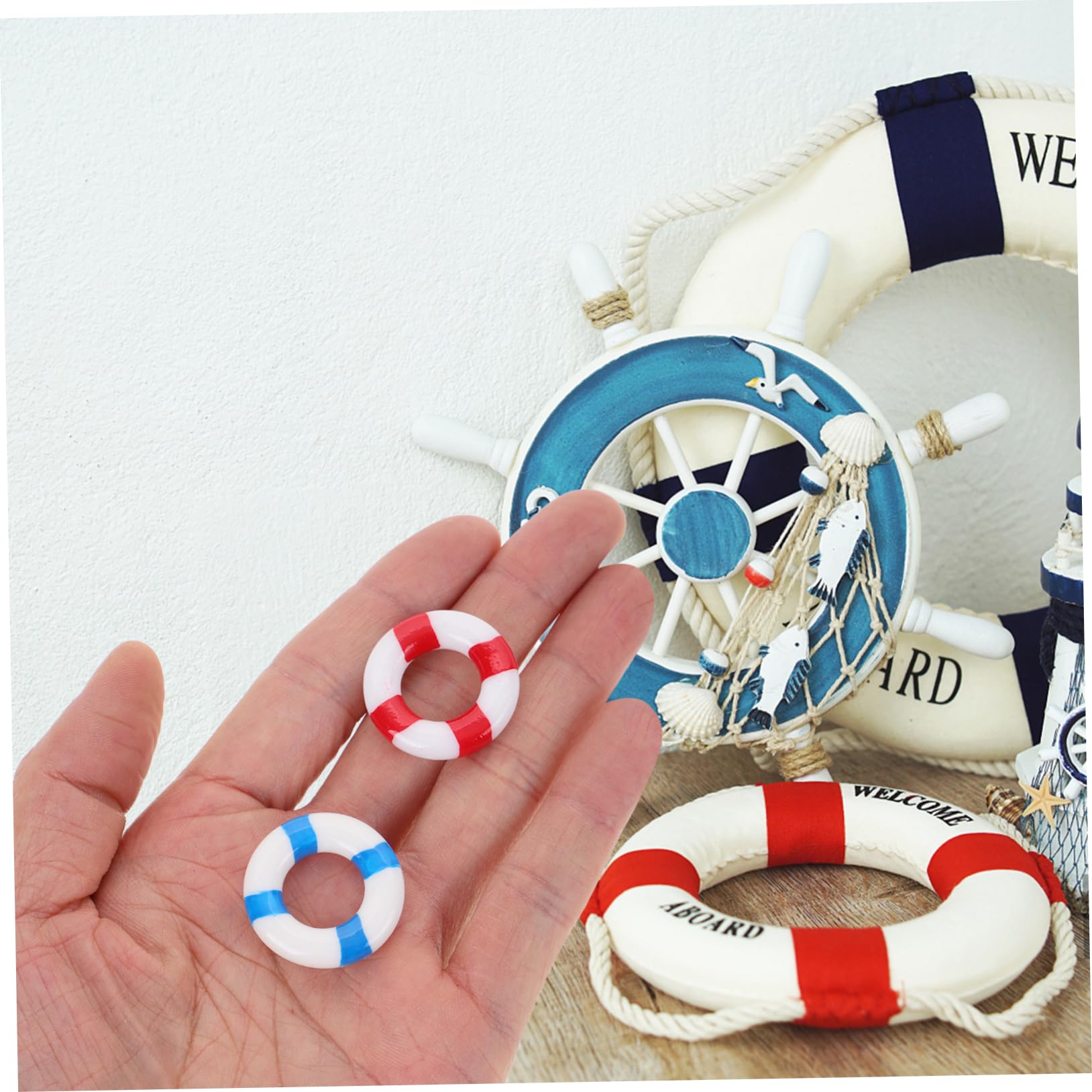 Mini Nautical Lifesaver With Rope Prettyui Hanging Life Ring Nautical